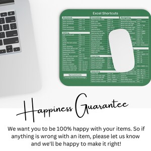 Excel Shortcuts Mouse Pad Keyboard Shortcuts Employee Gift - Etsy
