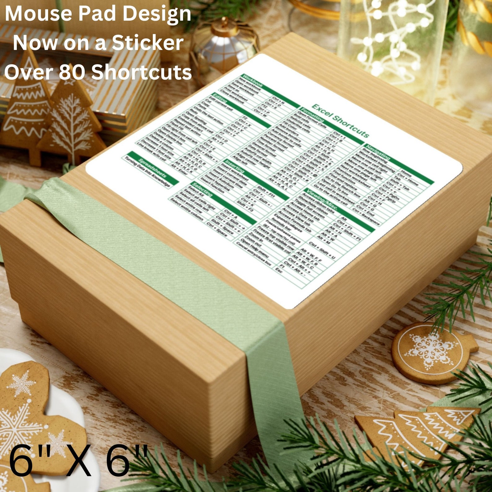 Excel Shortcuts Sticker, Keyboard Shortcuts, Spreadsheet Productivity ...