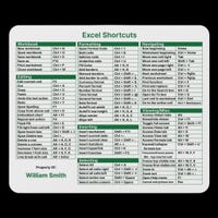 Excel Shortcuts Mouse Pad Coworker Gift Accountant Gift Nerd Gift Tax ...