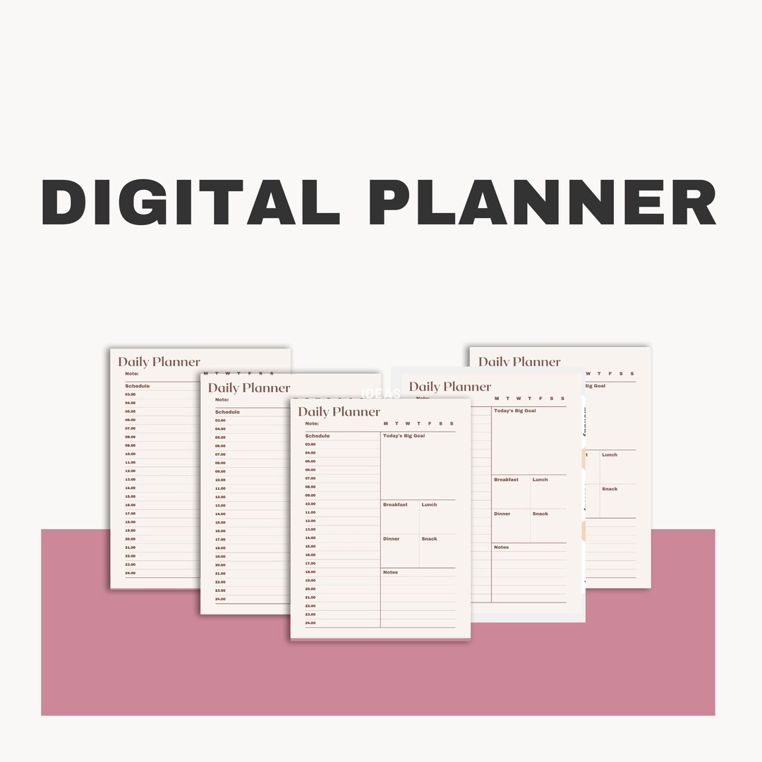 Daily Printable Planner, Daily to Do List for Work/home, Productivity ...