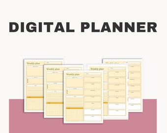 Weekly Planner Printable to Do List, Minimal Weekly Schedule, Weekly ...