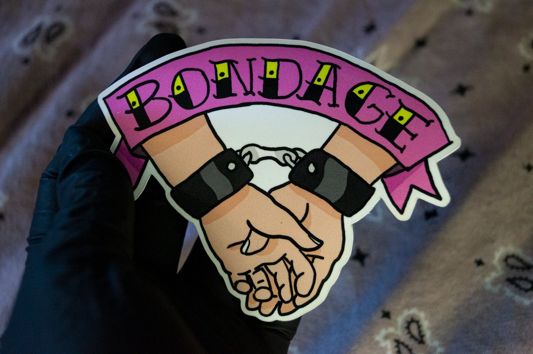 Bondage Handcuff Sticker - Etsy