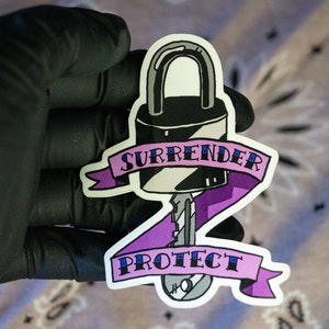 Lock and Key Sticker - Etsy