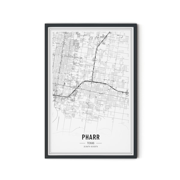 Map of Pharr - Etsy