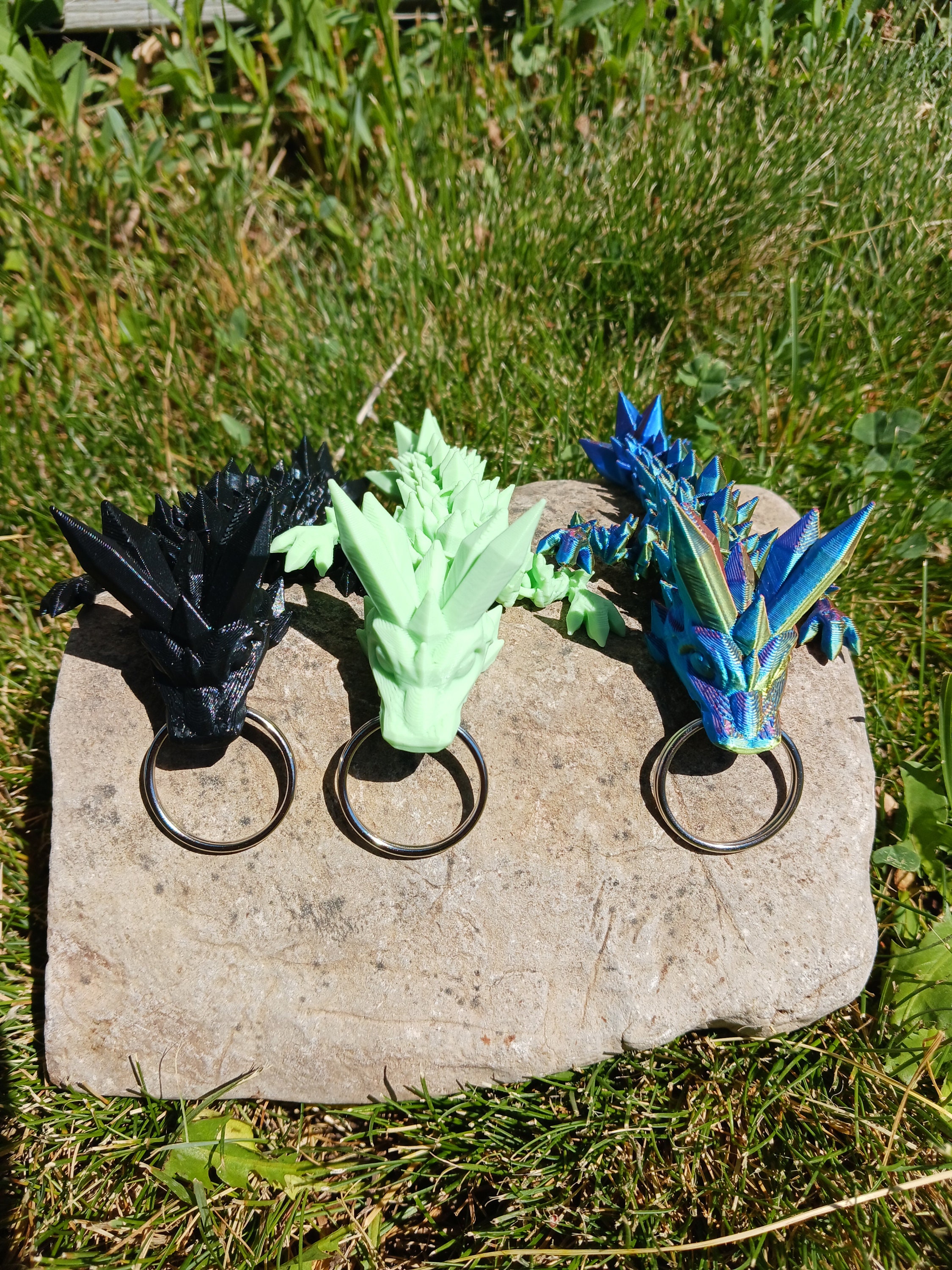 Tadling Crystal Dragon Keychains - Etsy