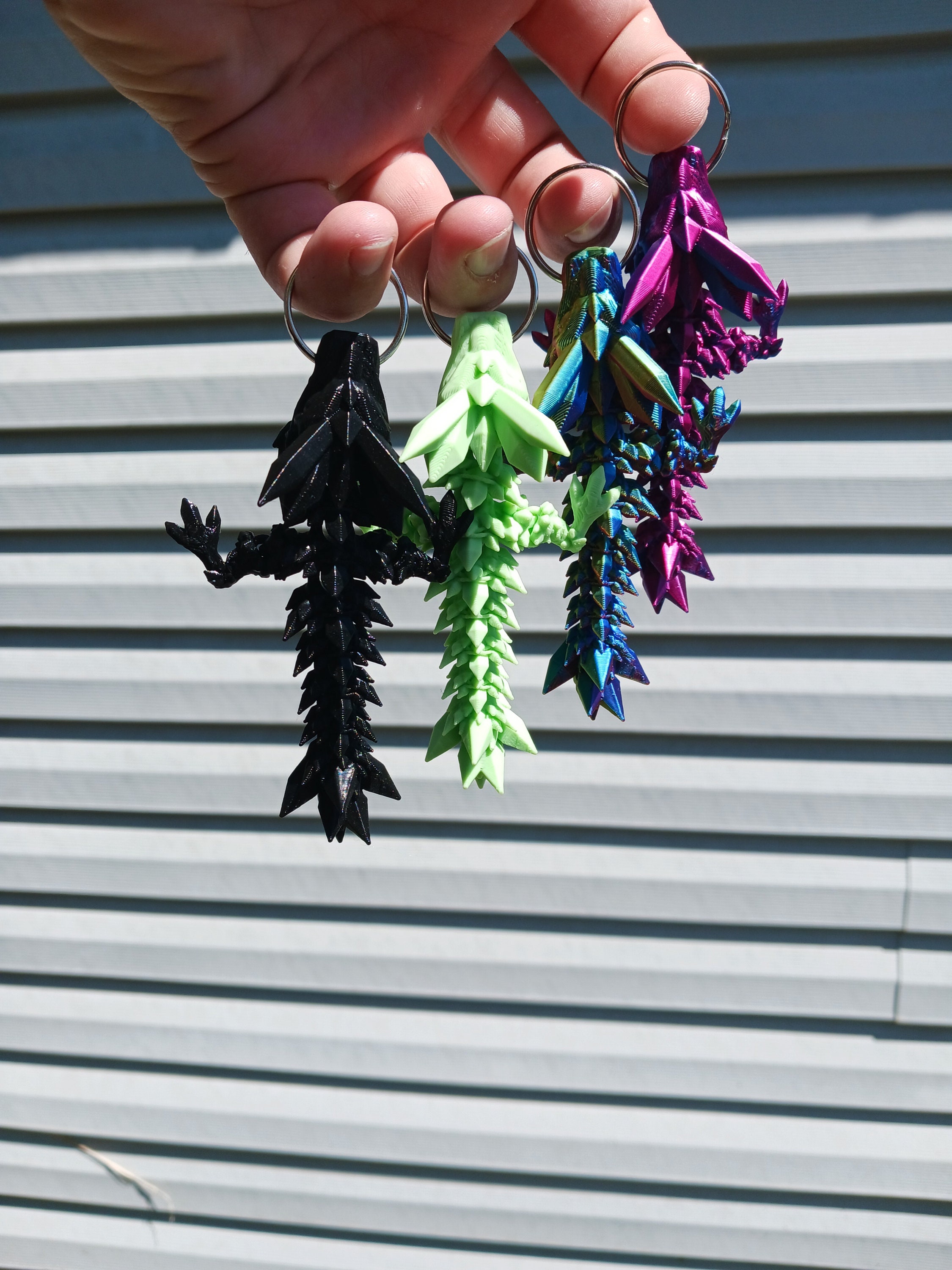 Tadling Crystal Dragon Keychains - Etsy