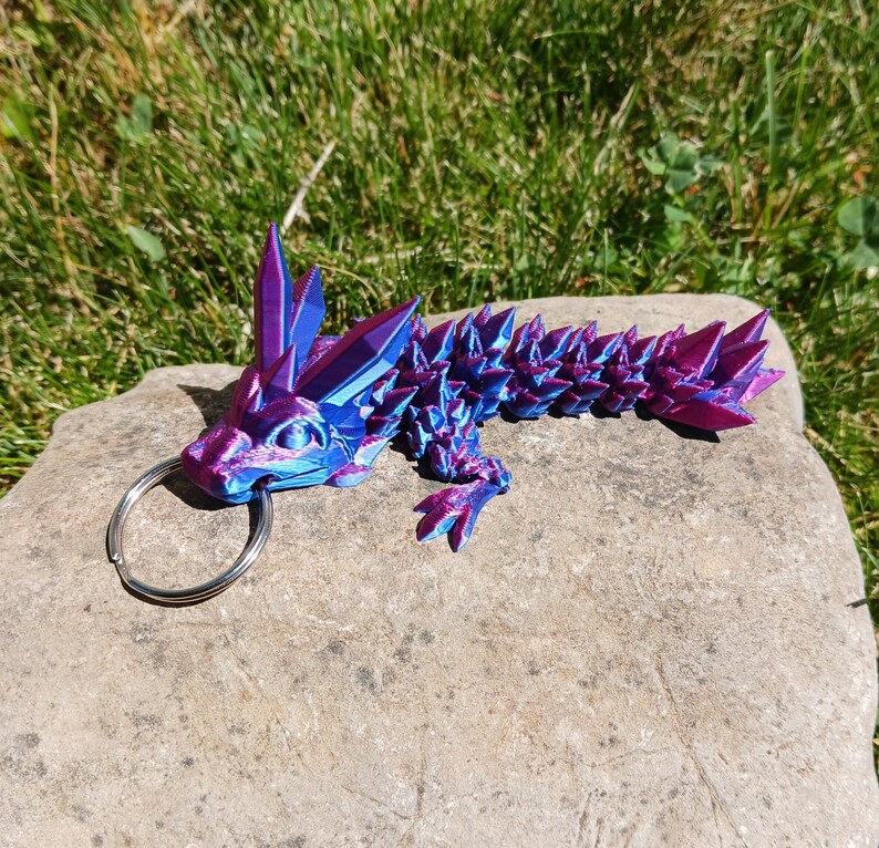 Tadling Crystal Dragon Keychains - Etsy