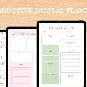 2023 Floral Digital Planner | Good Notes Template | Daily, Weekly ...