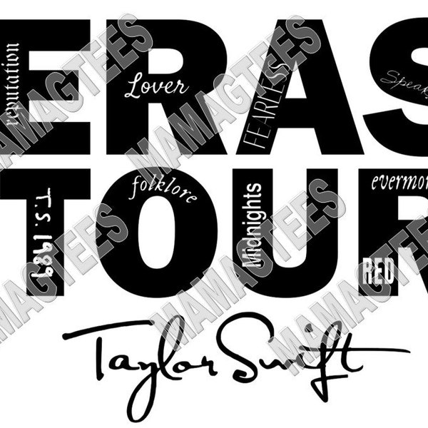 Shop The Eras Tour Font Svg - Etsy