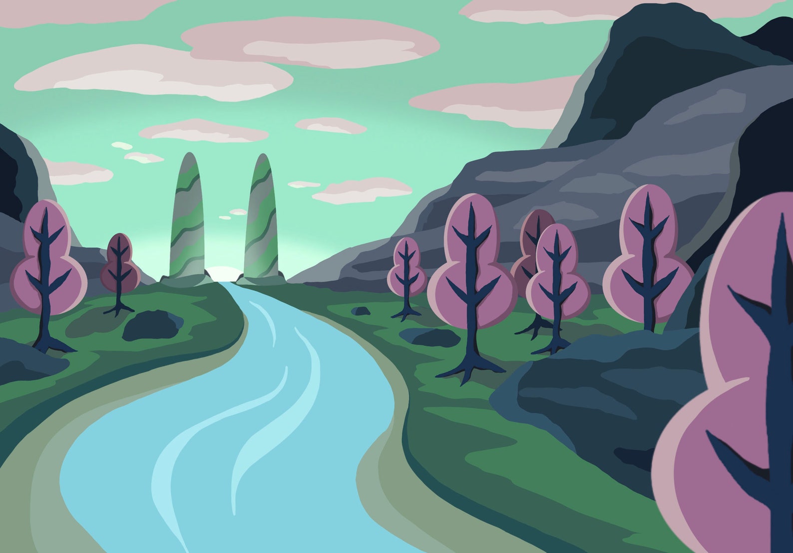 Purple Tree Fantasy Land - Etsy