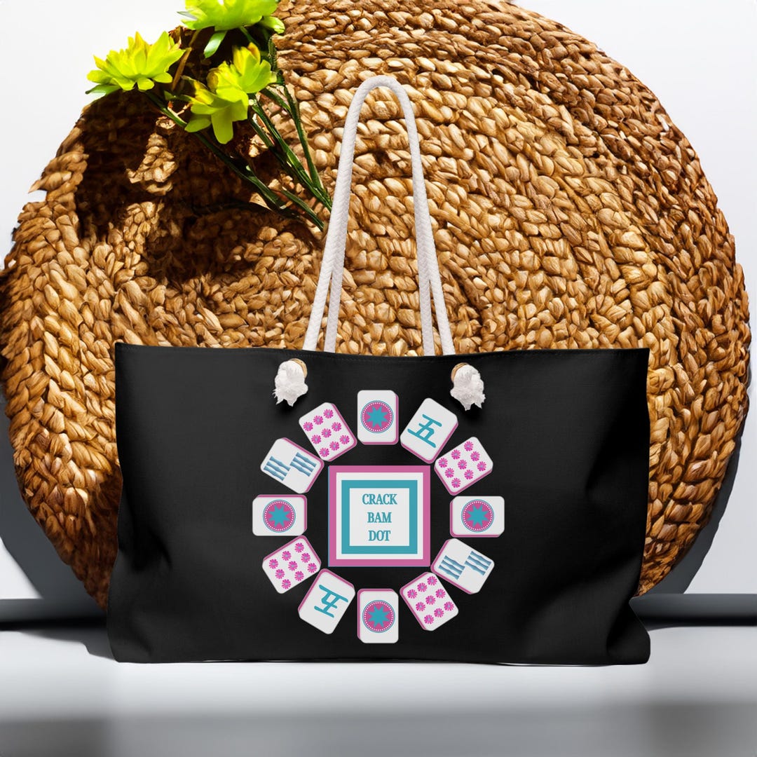 Mahjong Tote Bag, Mahjong Gift, Mahjong Tile Bag, Mahjong Bag, Mahjong ...