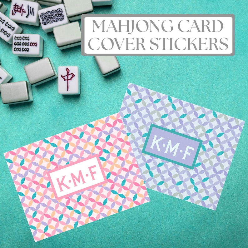 Personalized Mahjong Card Stickers - Etsy