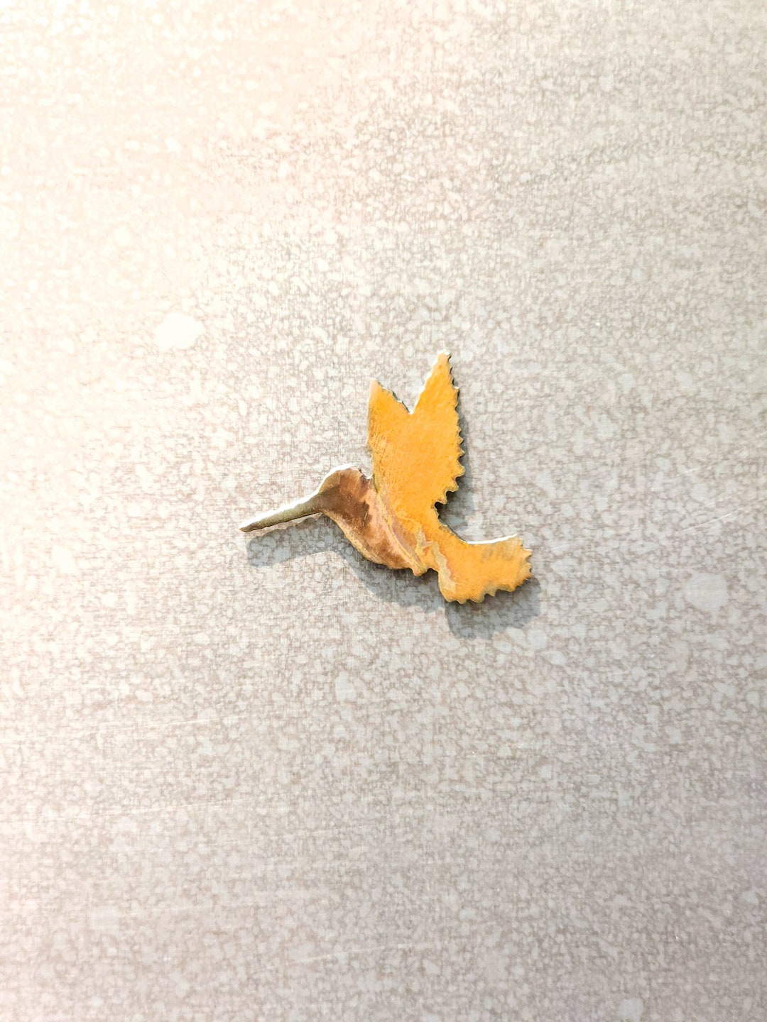 Tiny Metal Hummingbird Celebration of Life Fridge Magnet Tiny Kitchen ...