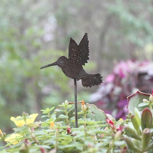 Hummingbird Garden Stake for Indoor Plant Small Hummingbird Planter ...