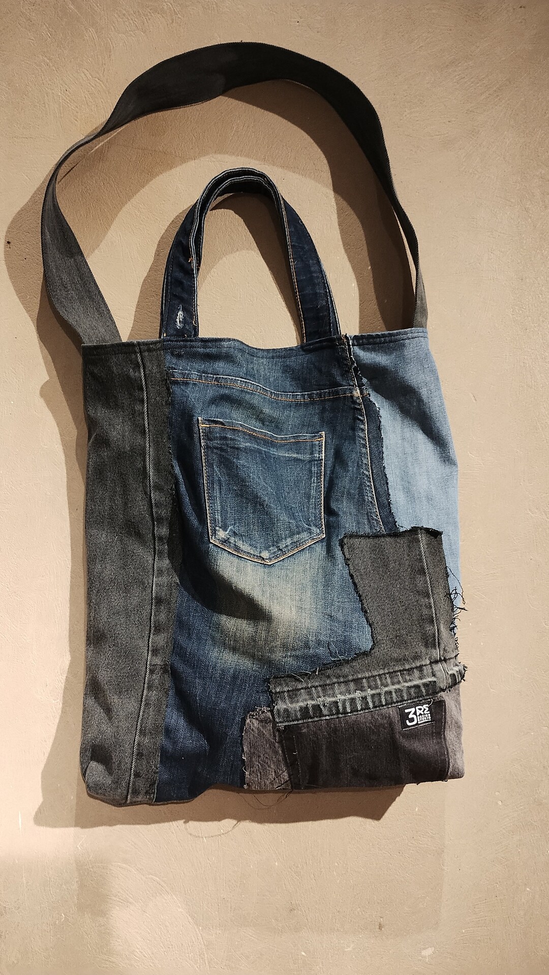 Handmade Denim Bag, Jeans Bag, Tote Bag. Recyclied Jeans Bag, Handmade ...