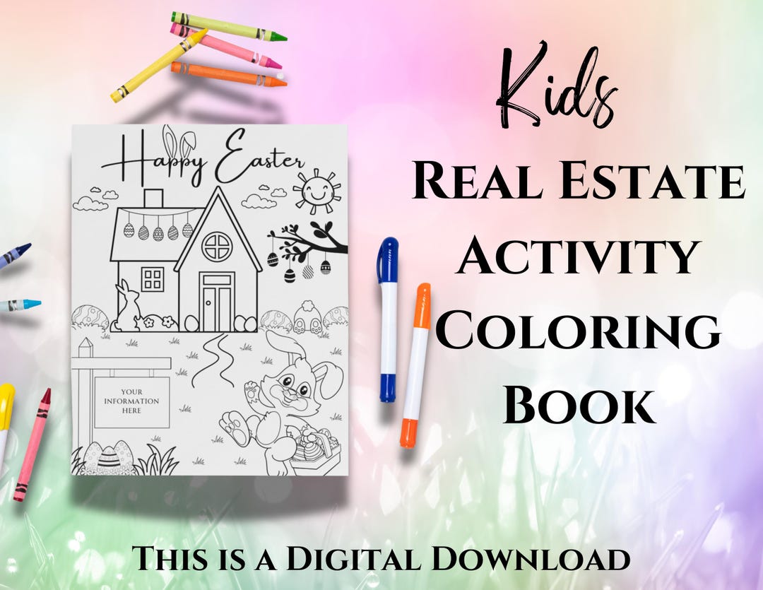 Easter Open House Kids Activity Book - Realtor Marketing Tool, Spring ...