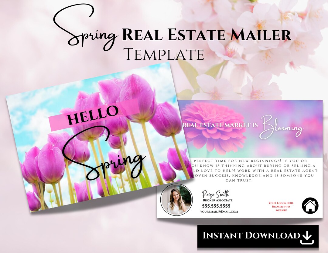 Spring Postcard - Real Estate Marketing Template, Canva Farming Card ...