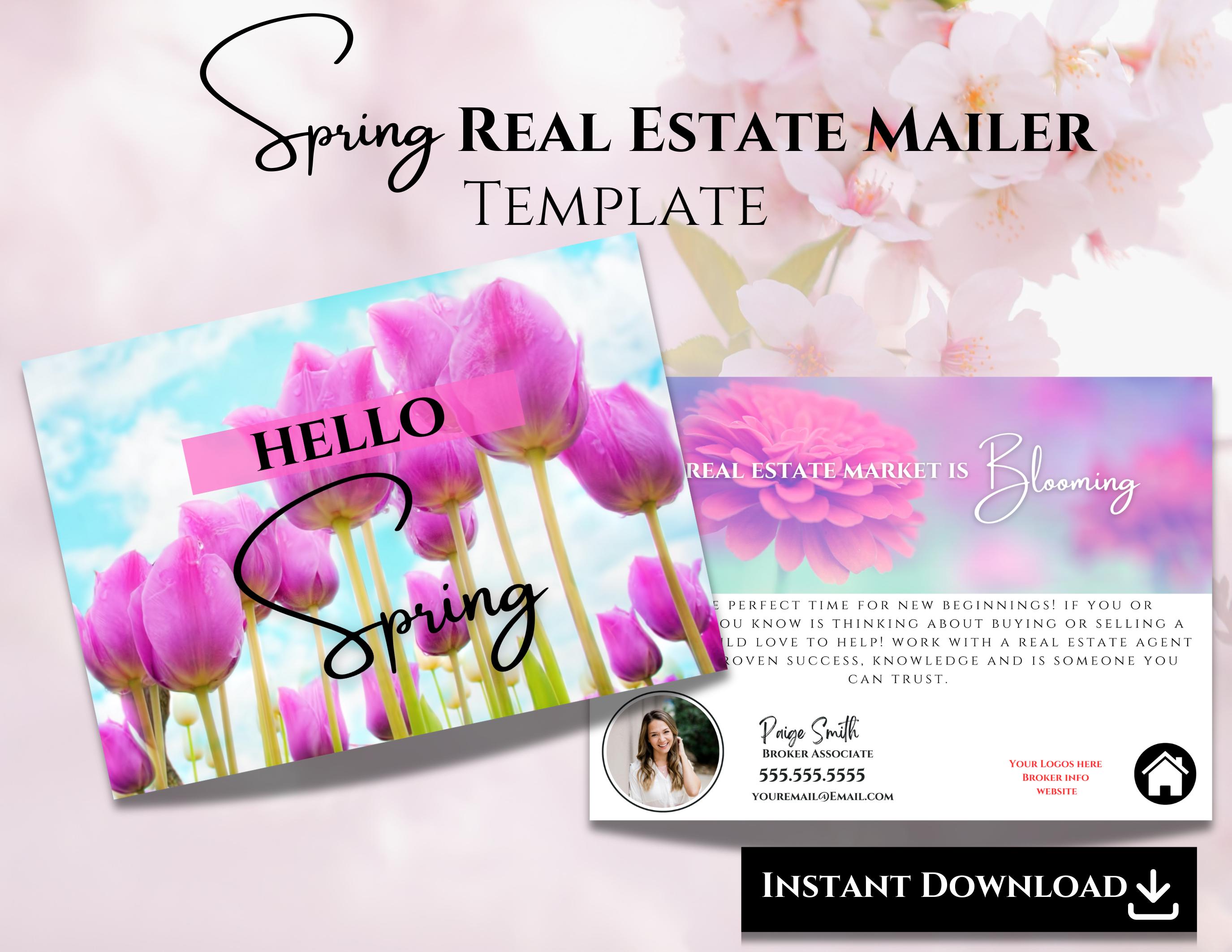 Spring Postcard - Real Estate Marketing Template, Canva Farming Card ...