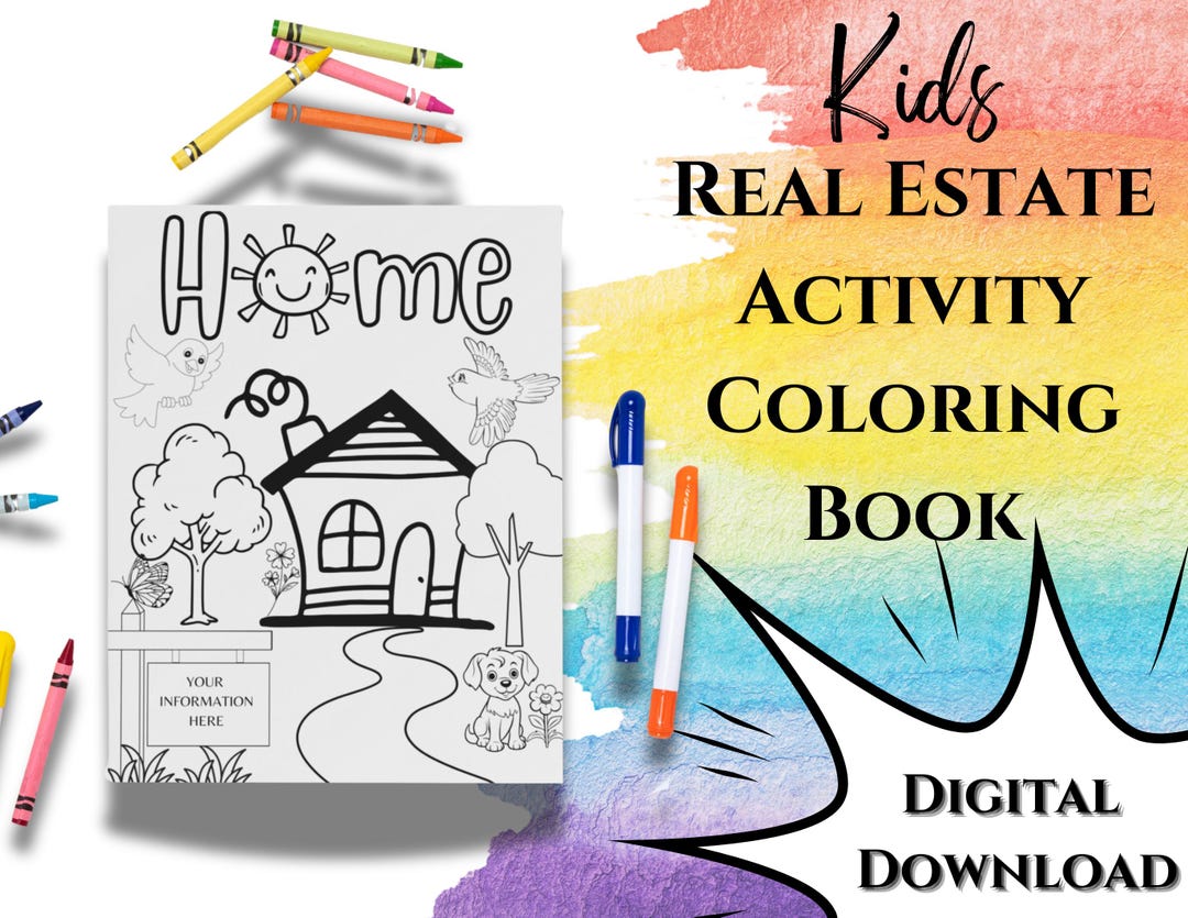 Michigan Real Estate Kids Activity Book: Open House Coloring Fun ...
