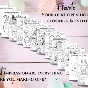 Easter Open House Kids Activity Book - Realtor Marketing Tool, Spring ...