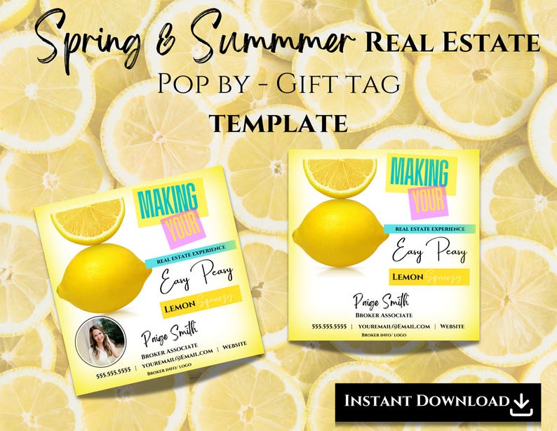 Real Estate Spring Gift Tag - Realtor Pop by Marketing Tool - Modern ...