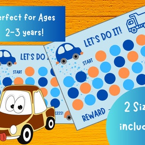 Cars Potty Training Chart for Boys and Prek and Preschools Positive ...