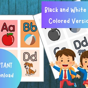 Alphabet and ABC Flash Cards for Classroom and Flashcards for Toddlers ...