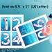 MERMAID Numbers Flashcards for Learning Mathematics With Mermaid Design ...