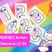 Bundle MERMAID and UNICORN Numbers Flashcards for Learning Mathematics ...