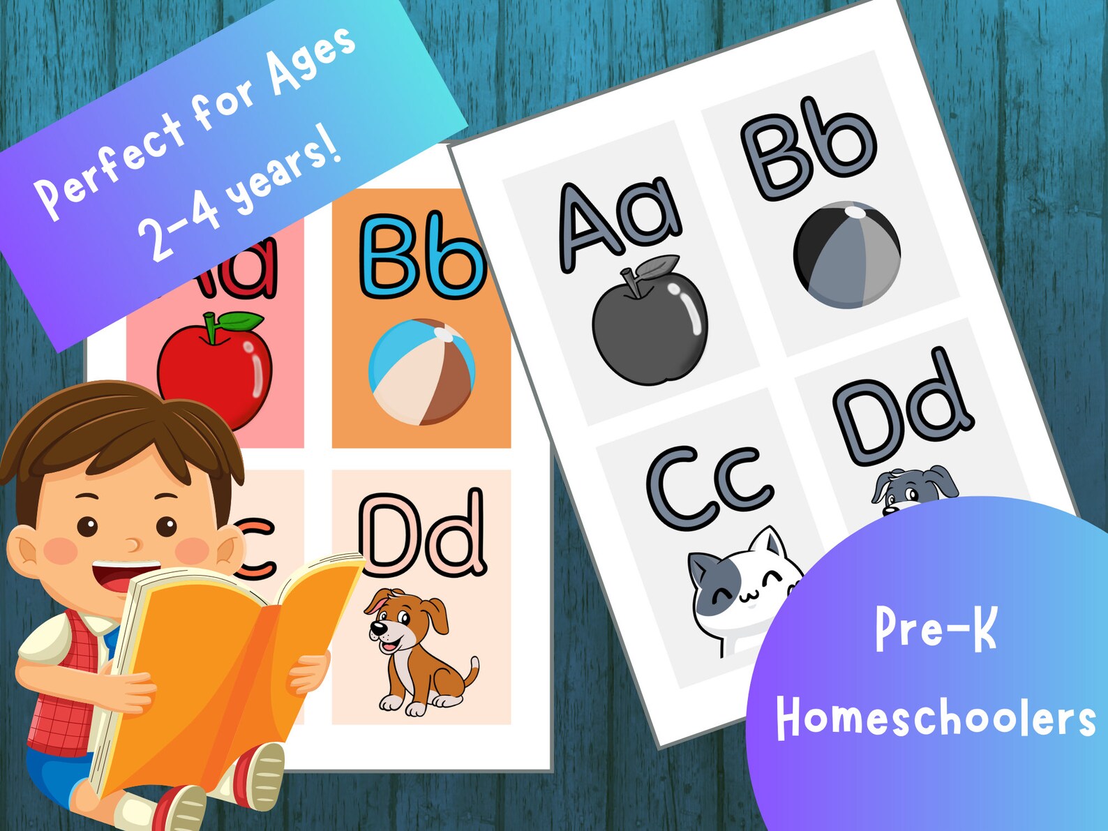 Alphabet and ABC Flash Cards for Classroom and Flashcards for Toddlers ...