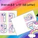 UNICORN Numbers Flashcards for Learning Mathematics With Rainbow Design ...