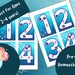 MERMAID Numbers Flashcards for Learning Mathematics With Mermaid Design ...