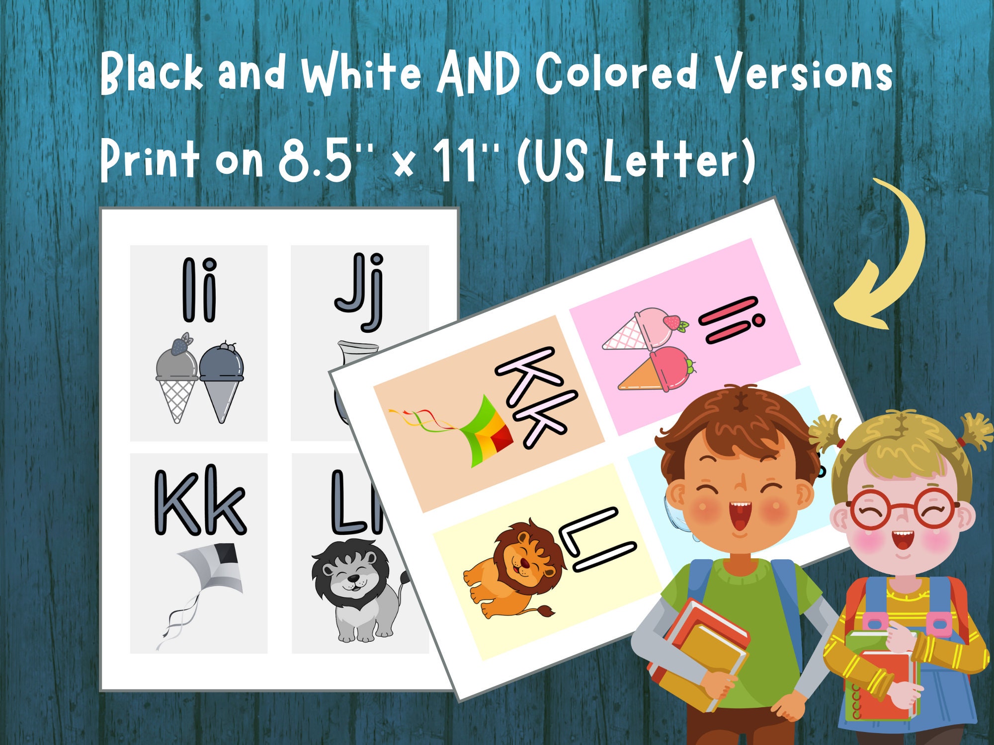 Alphabet and ABC Flash Cards for Classroom and Flashcards for Toddlers ...