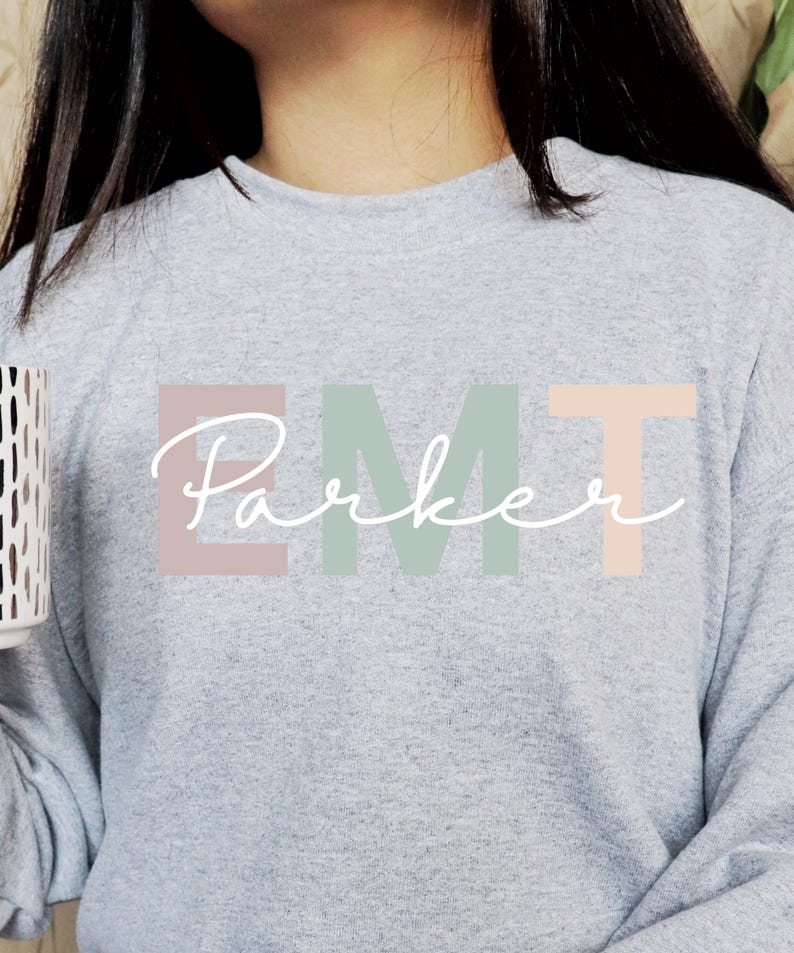 Custom Personalized EMT Name , EMT PNG , Emergency Medical Technician ...