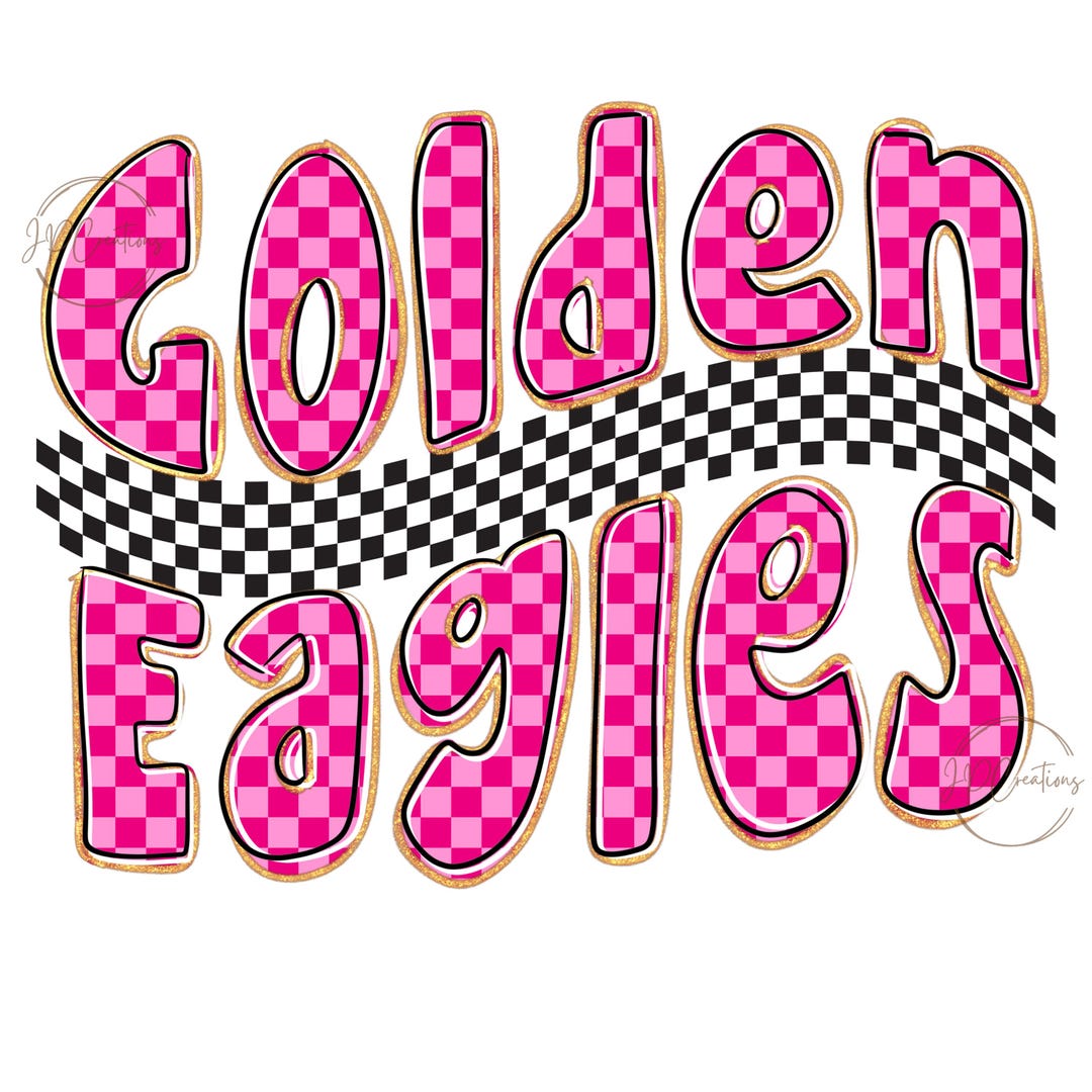 Golden Eagles Png ,sports Png, Preppy Checkers Png ,sublimation,dtf - Etsy