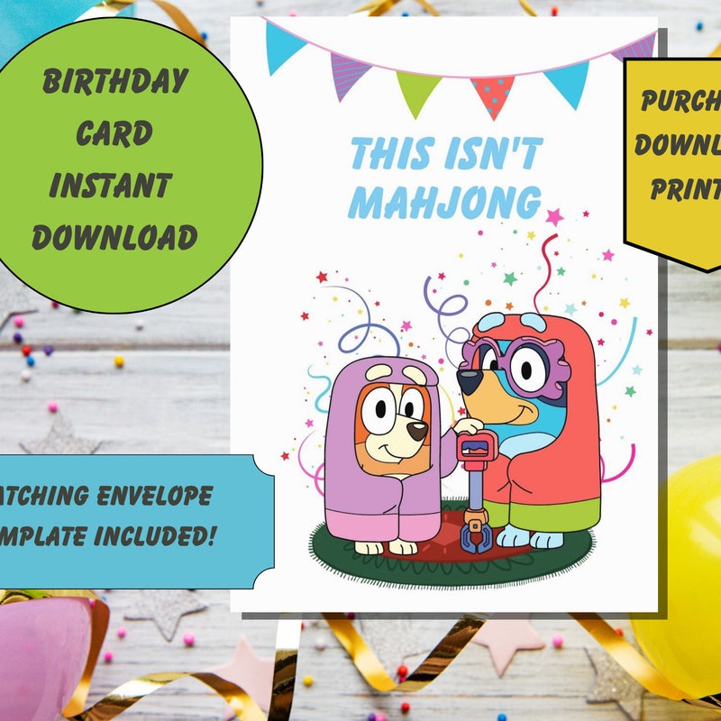 Bluey Birthday Printable - Etsy