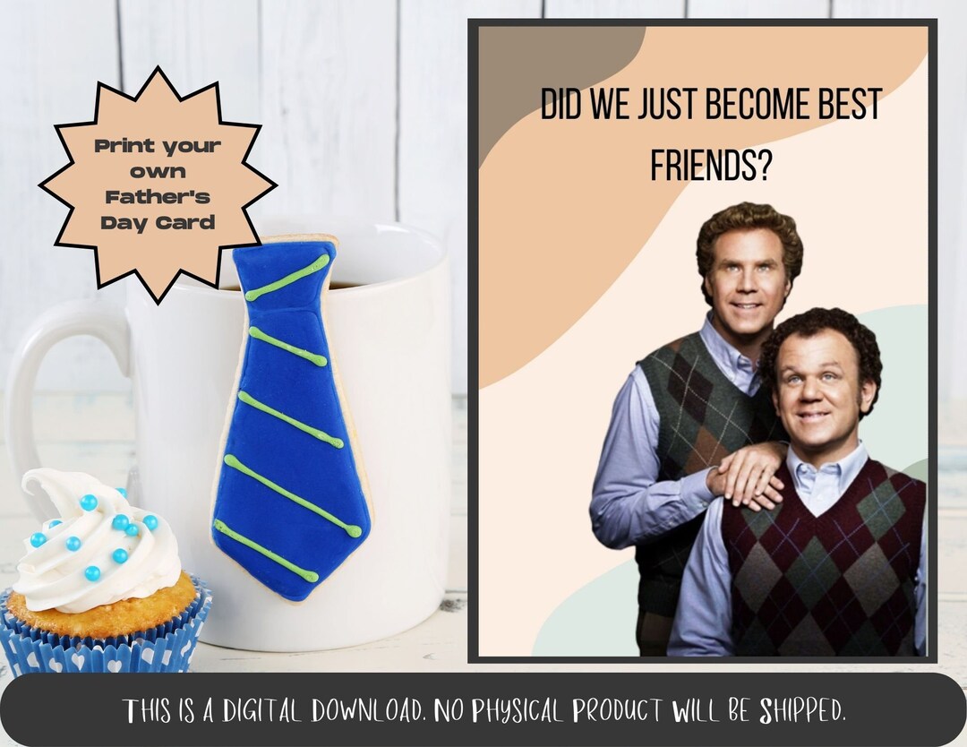 Step Brothers Fathers Day Card, Printable Fathers Day Card, Fathers Day ...