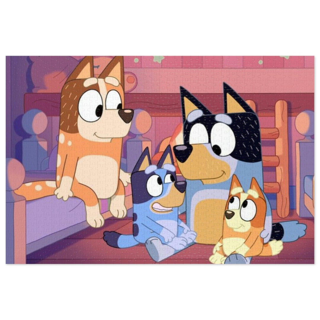 Bluey Kids Jigsaw Puzzle (30, 110, 252, 500,1000-piece) - Etsy