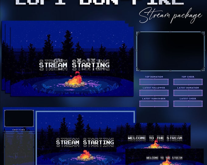 Premium Fantasy Stream Package Full Twitch Stream Overlays Animated RPG ...