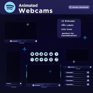 Animated Spotify Stream Package for Twitch Streamers for Music Lovers ...