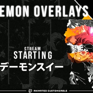 Animated Anime Stream Pack for Twitch Streamers Overlays for Twitch ...