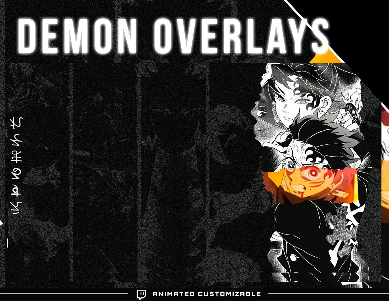 Animated Anime Stream Pack for Twitch Streamers Overlays for Twitch ...