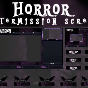 Animated Horror Overlays / Stream Graphics for Twitch Streamers ...