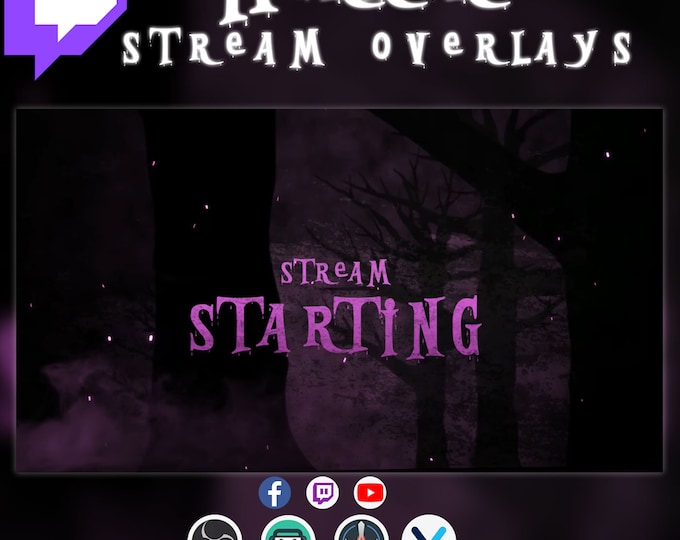 Horror animierte Stream Overlay - Twitch Spooky Stream Paket - Dark ...