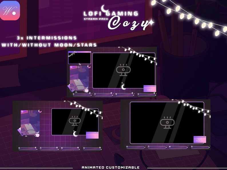 Animated Lofi Stream Pack for Twitch Streamers Pixel Relax Lofi ...