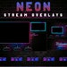 Animated Stream Retro Neon Twitch Overlay Animated Alerts Screens Neon ...