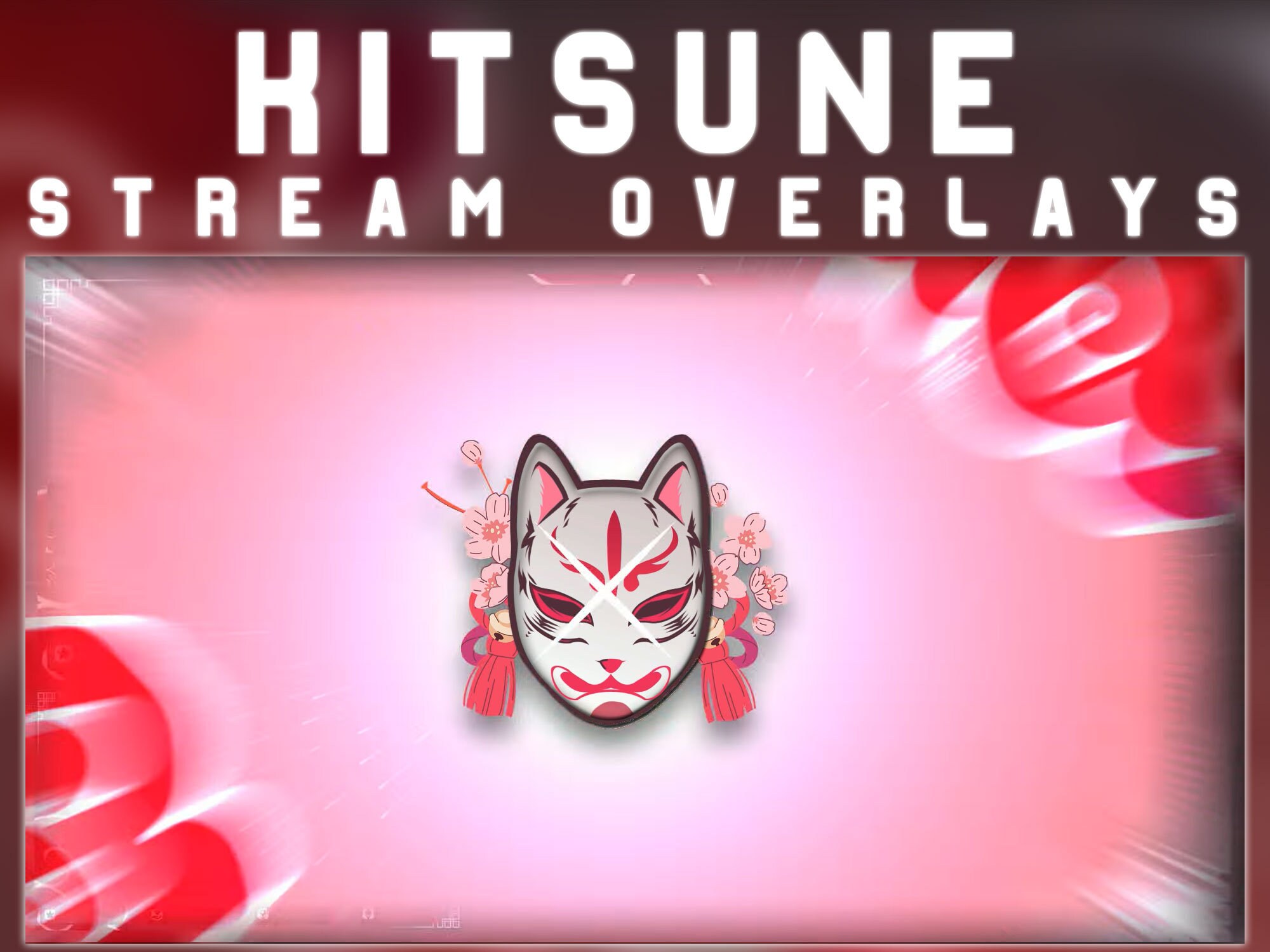 Animated Kitsune Stream Package for Twitch Streamers Japanese Kitsune ...