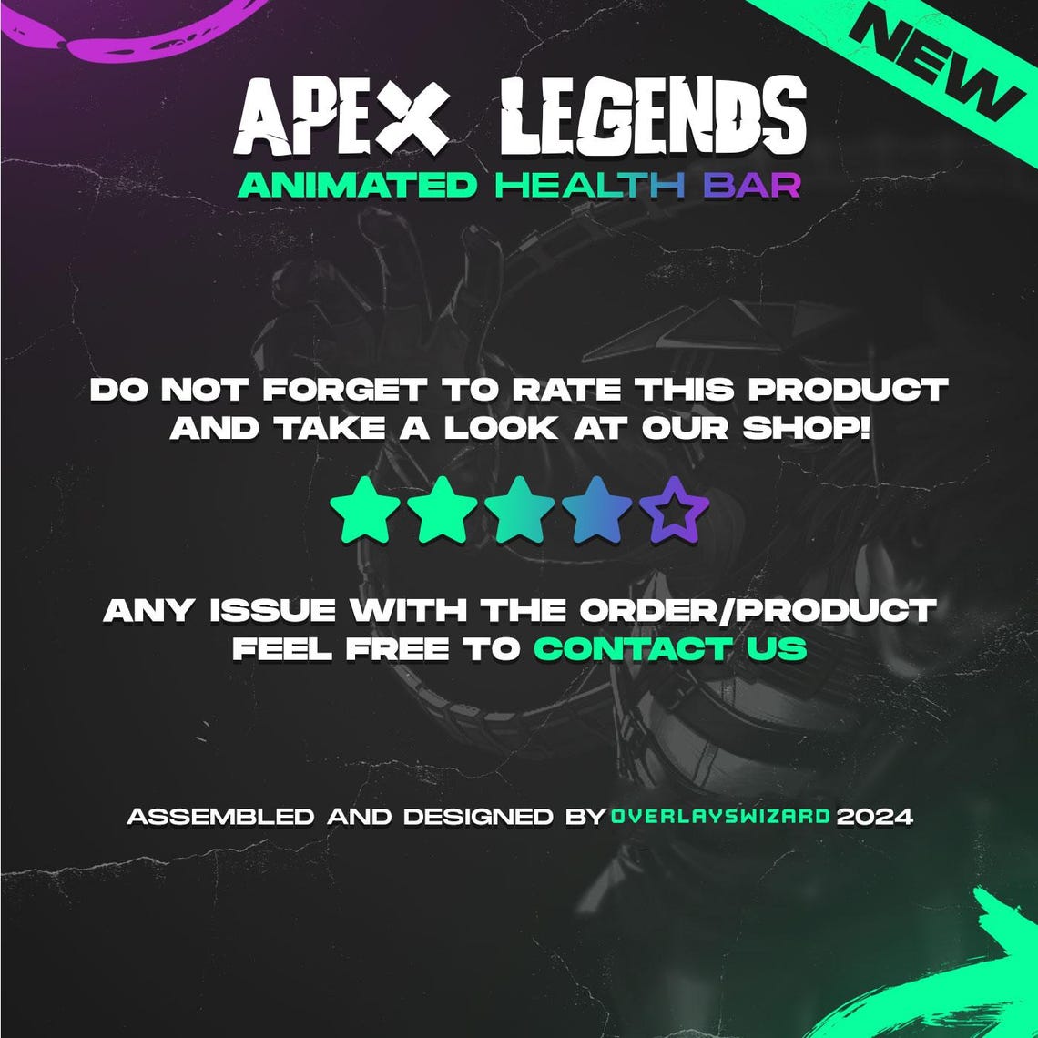 Animated Apex Overlays Stream Pack for Twitch Streamers Overlays for ...