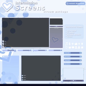 Animated Pure Heart Stream Pack for Twitch Streamers Fantasy Overlays ...