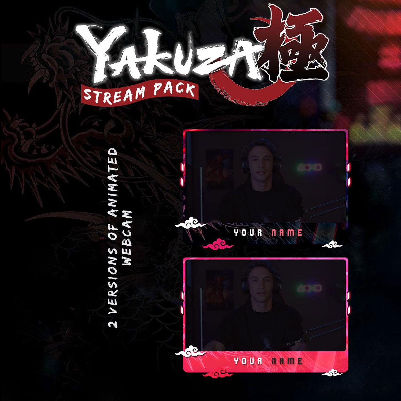 Premium Yakuza Stream Pack for Twitch Streamers Overlays for Twitch ...